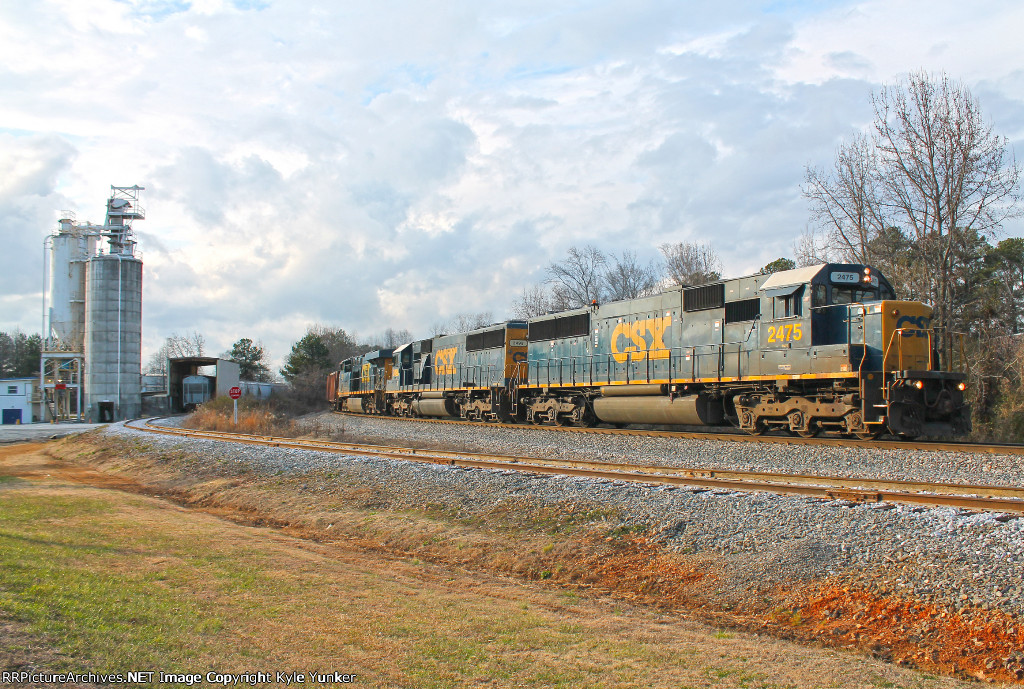 A019 ballast train at New McEver Road